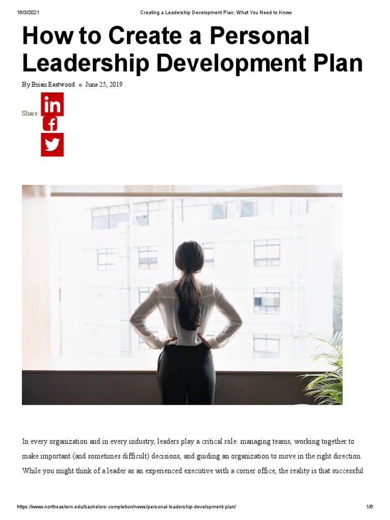 LDP 1. Creating A Leadership Development Plan - What You Need To Know ...
