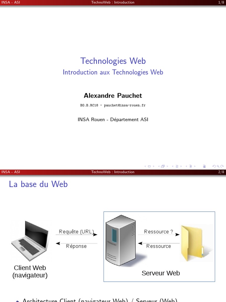 Introduction Techno Web | PDF | Internet | Internet et Web