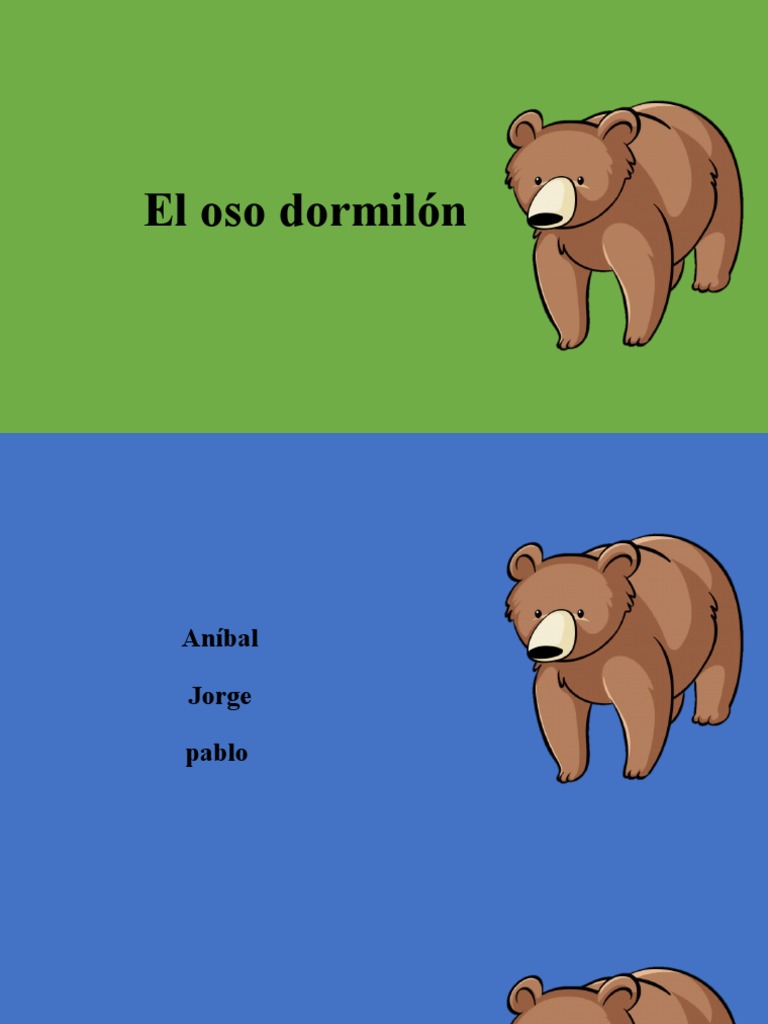 El Oso Dormilón | PDF