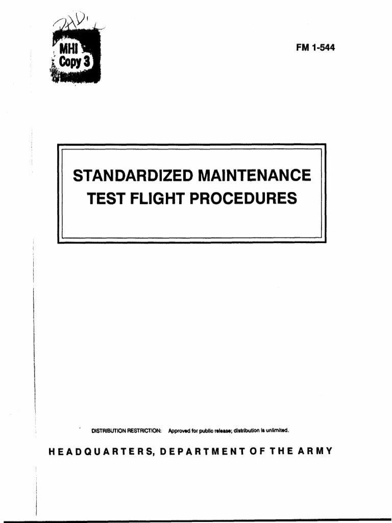 FM1 544 (1990) | PDF | Flight Test | United States Army
