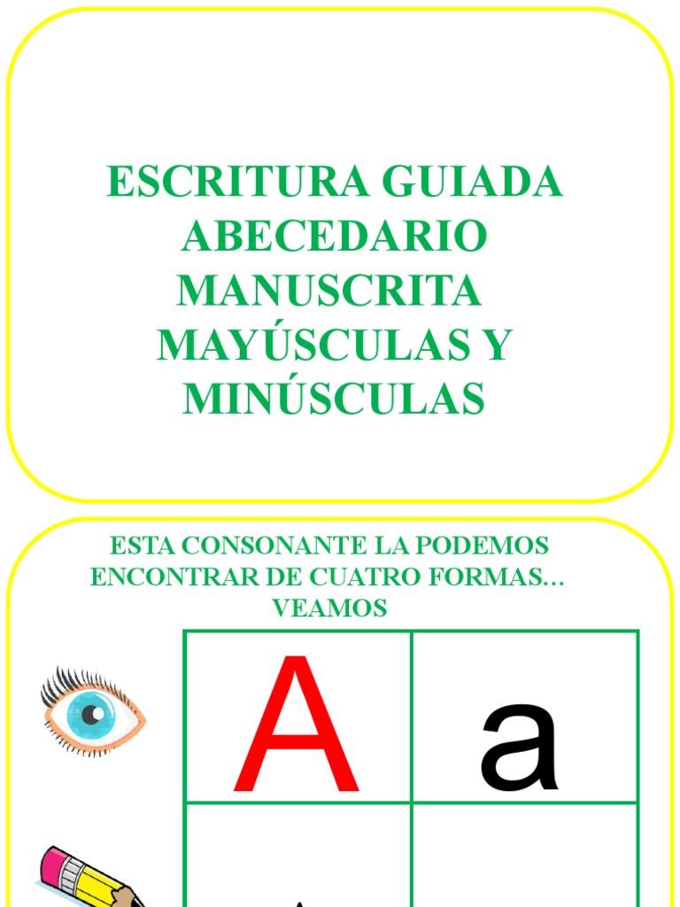 Escritura Guiada Abecedario | PDF | Caso de carta | Alfabeto