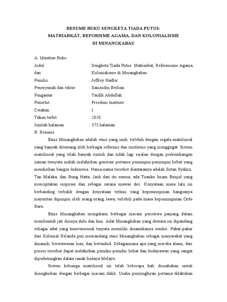 Melvin Levina 2110711005 Tugas Etnografi Minangkabau 2 | PDF | Agama & Spiritualitas