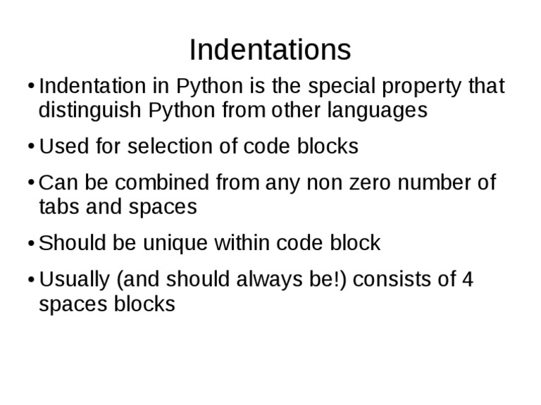 Indentations | PDF