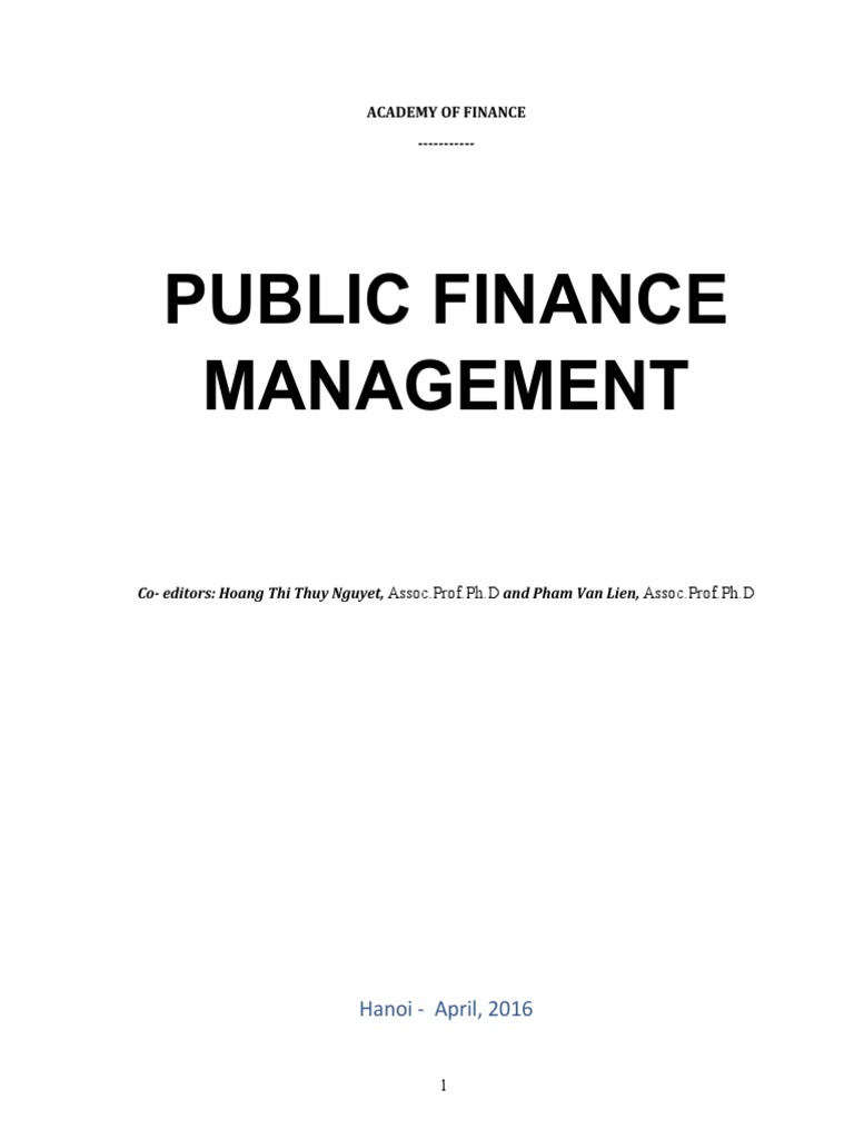 Public Finance Management Overview | PDF | Public Finance | Fiscal Policy