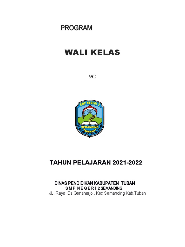 Program Wali Kelas 9 | PDF | Karier & Perkembangan