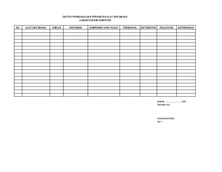 Form Perbaikan Dan Perawatan Alat | PDF Form Perbaikan Dan Perawatan Alat | PDF