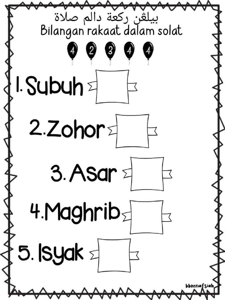 Latihan Rakaat Solat | PDF