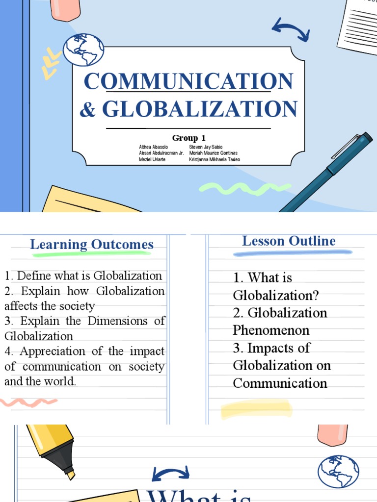 Globalization's Impact on Communication | PDF | Globalization | Behavior