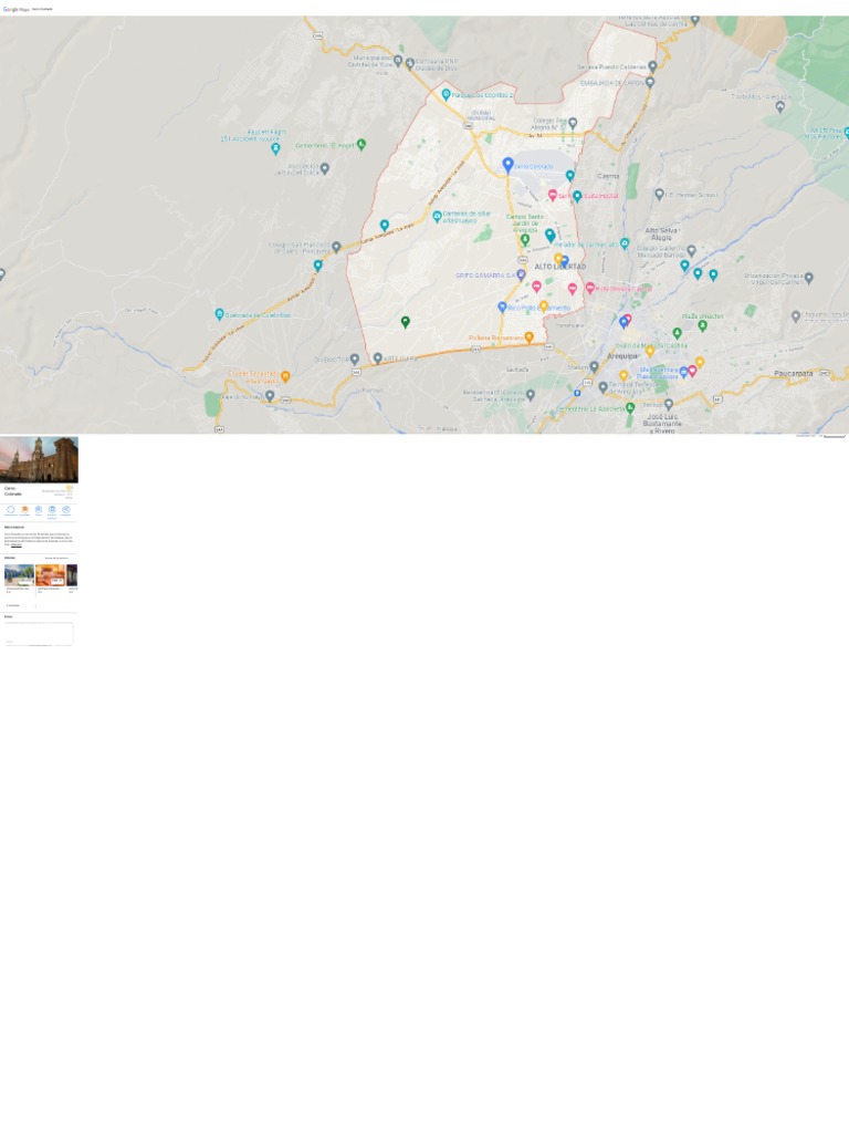 Cerro Colorado - Google Maps | PDF