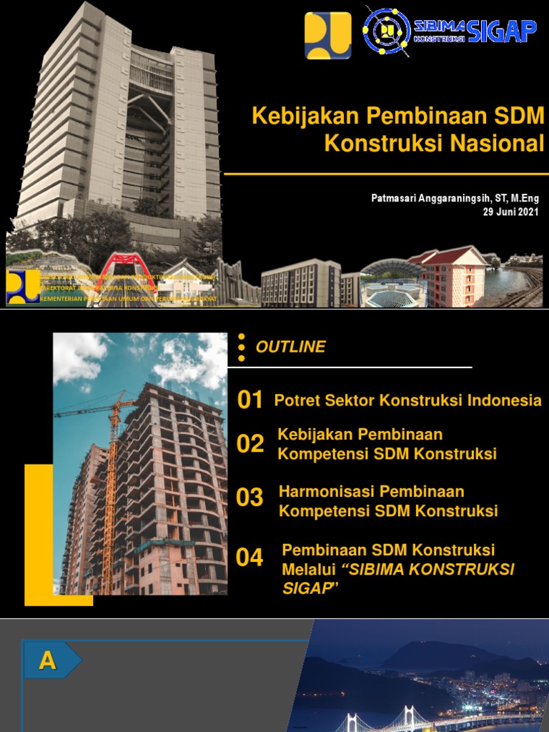 Kebijakan Pembinaan SDM Konstruksi | PDF