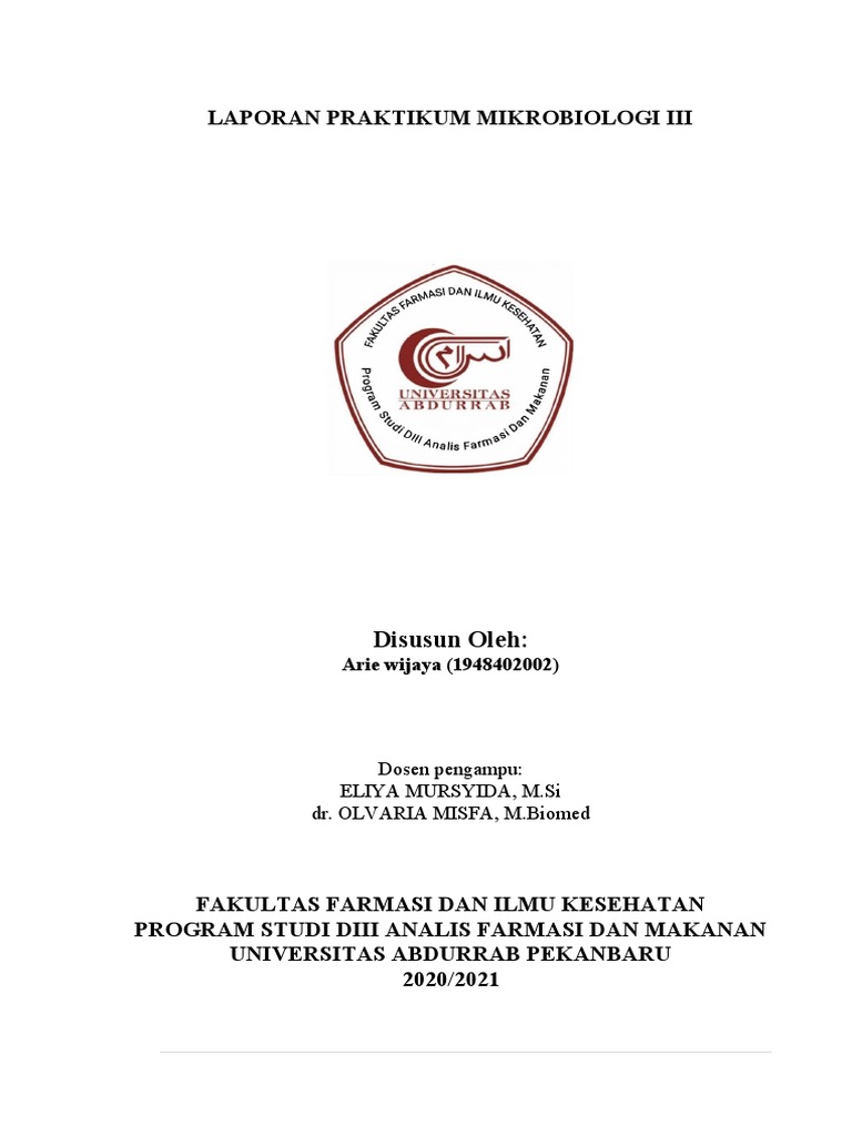 Laporan Praktikum Mikrobiologi III: Pembiakan dan Peremajaan Bakteri | PDF
