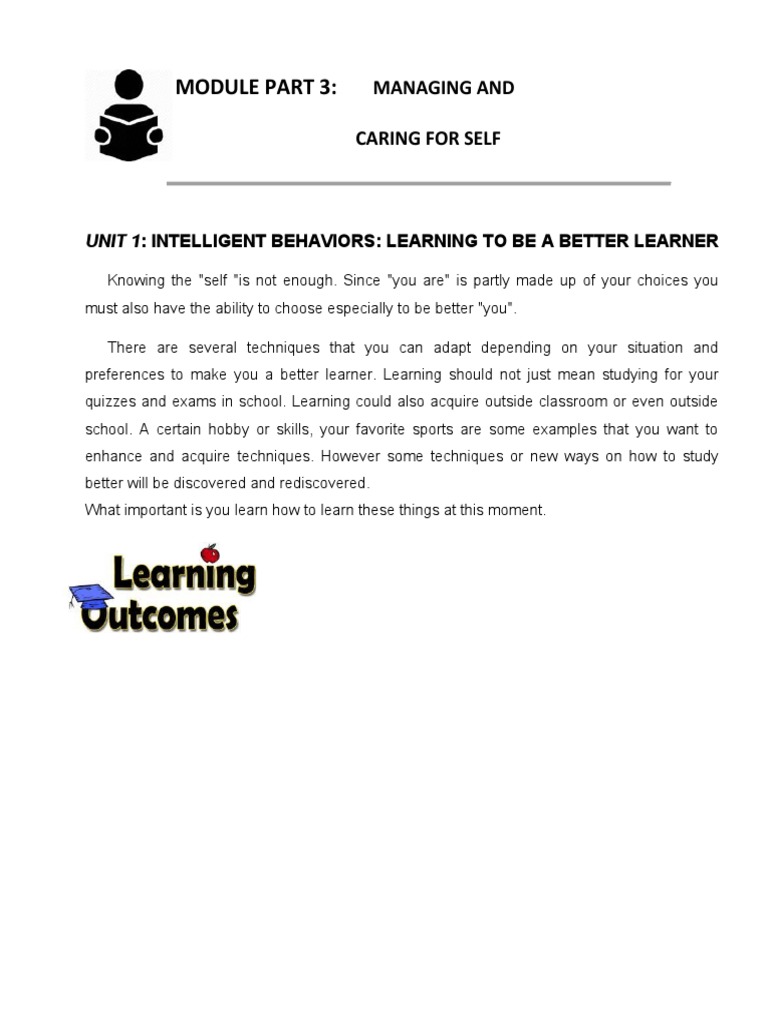 Understanding The Self-Module3 | PDF | Self Efficacy | Stress (Biology)