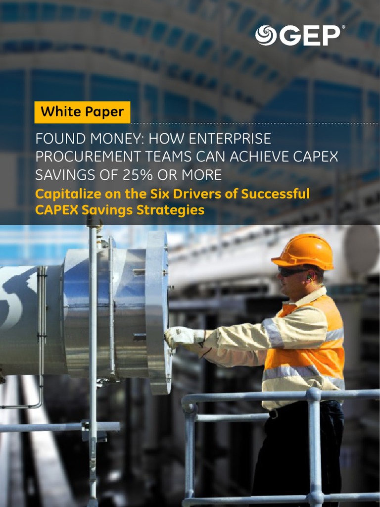 Capitalize Six Drivers Successful Capex Saving Strategies | PDF ...