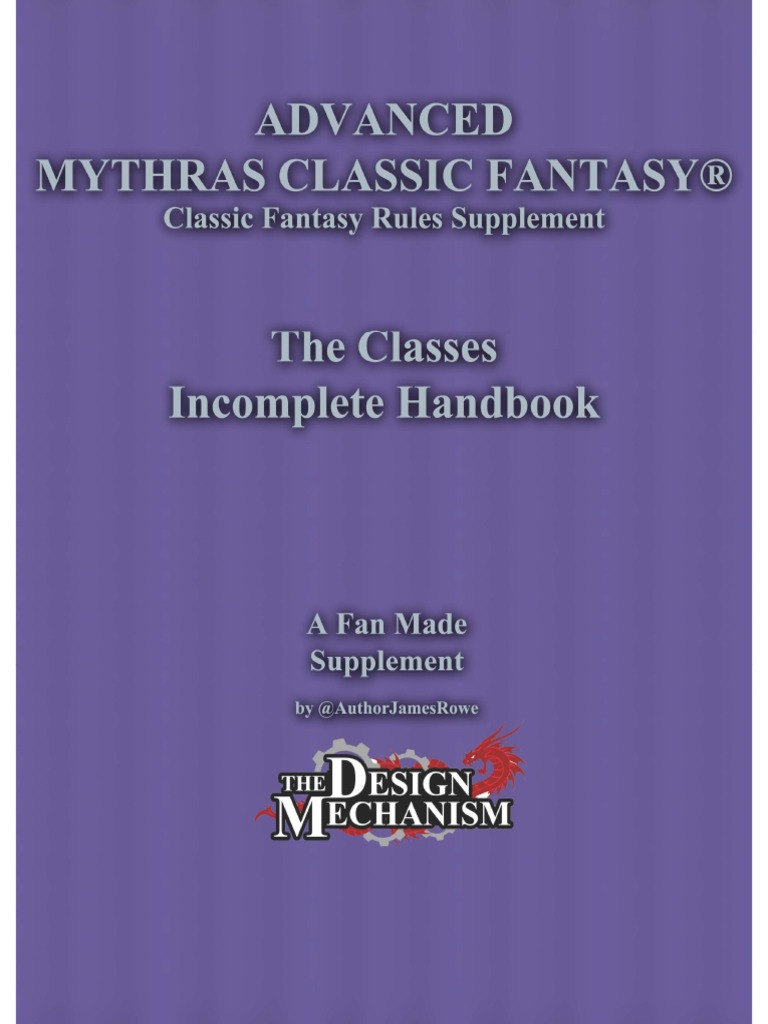 Mythras Classes Incomplete | PDF
