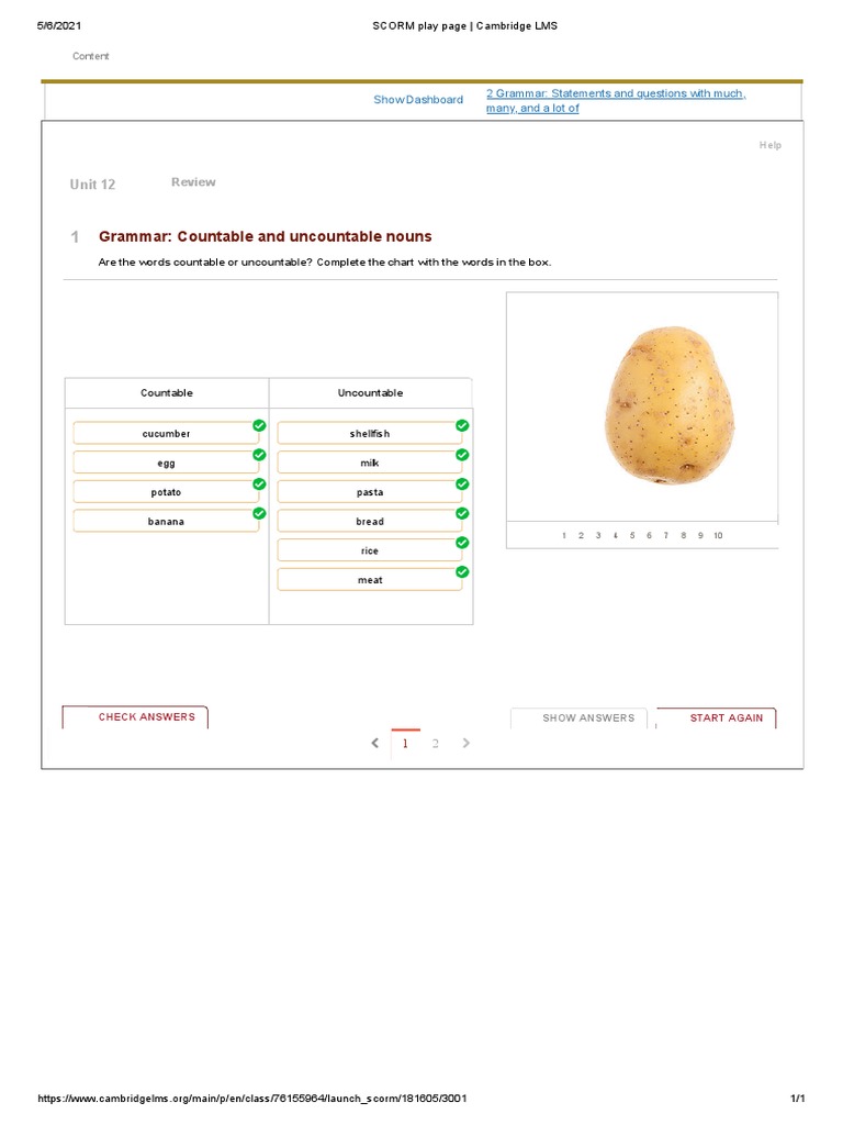 SCORM Play Page - Cambridge LMS 0 | PDF