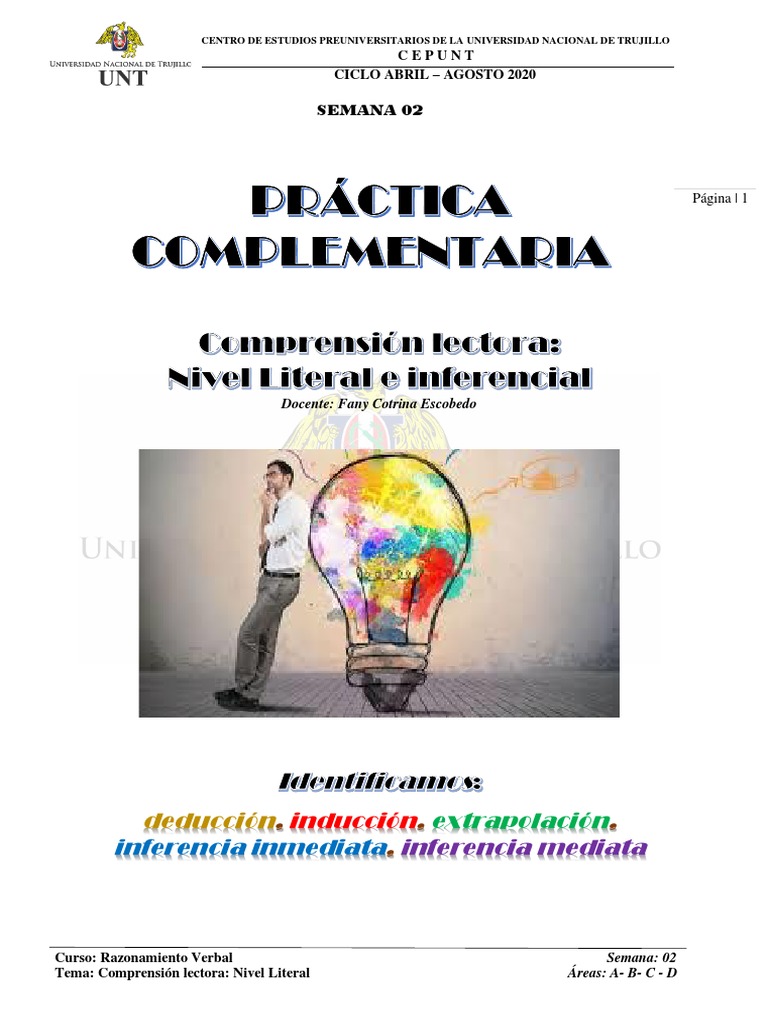 PRÁCTICA COMPLEMENTARIA Sem02 2020 - I | PDF