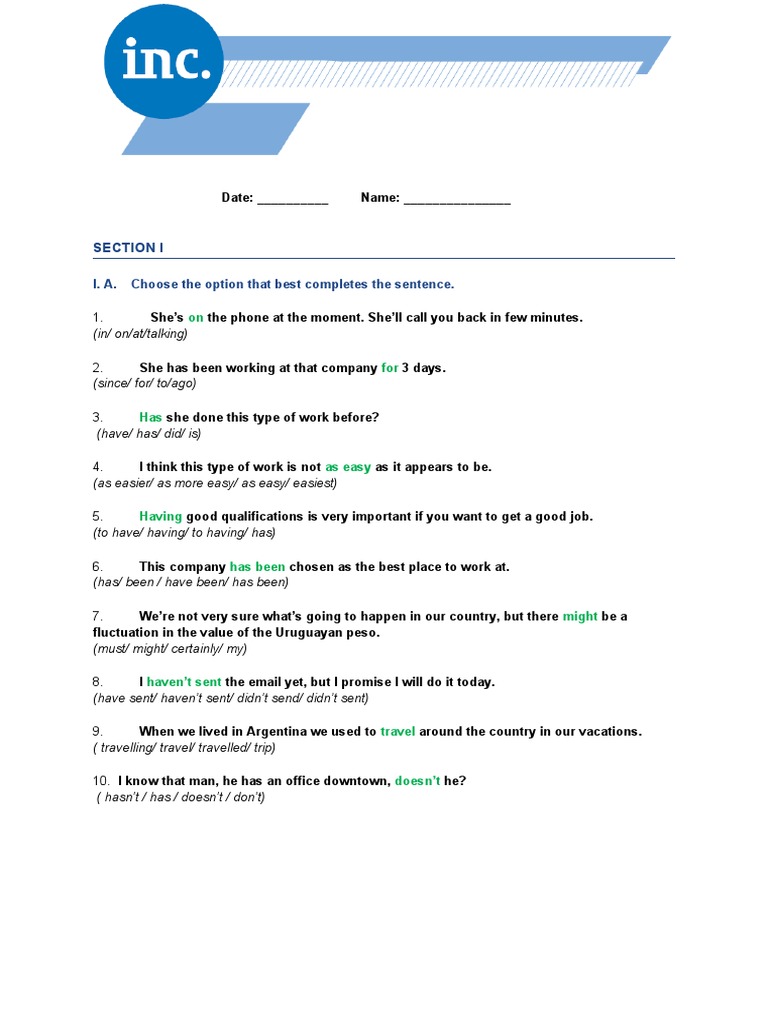 Document Review and Grammar Corrections | PDF