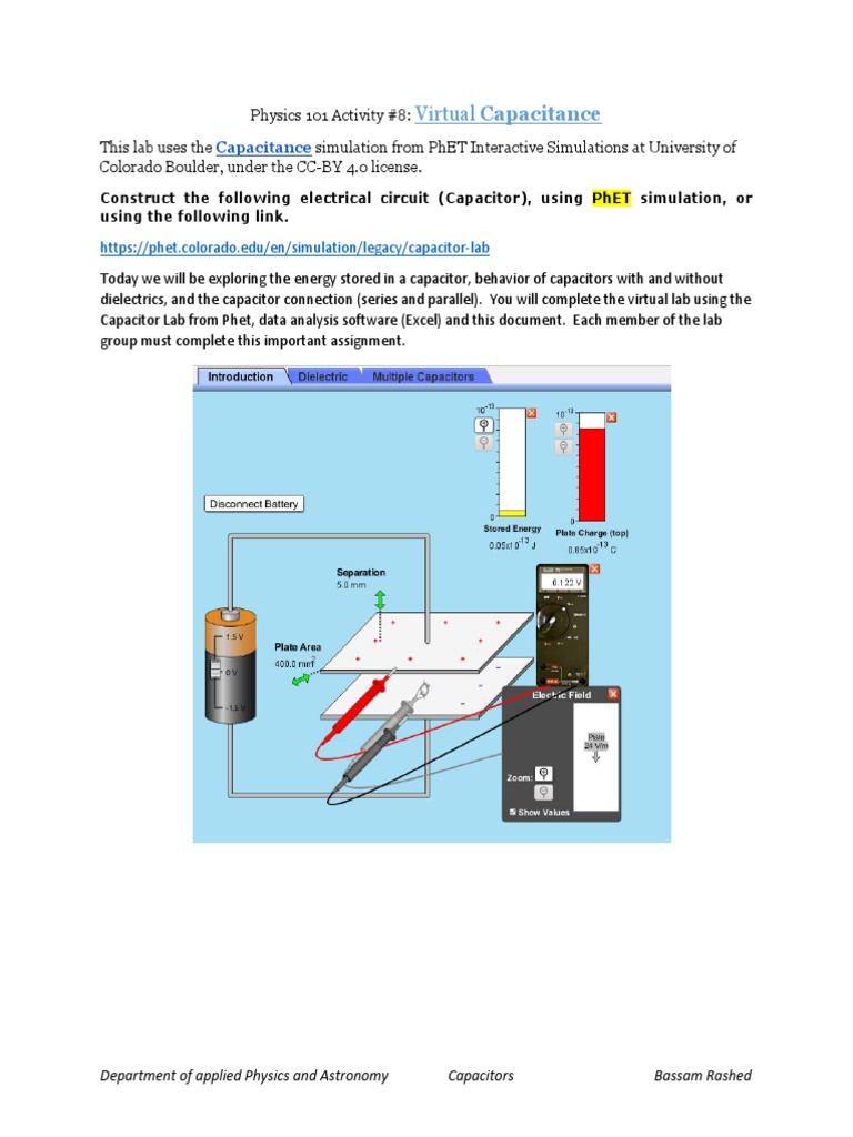 Template - Laboratory 6 | PDF | Capacitor | Voltage