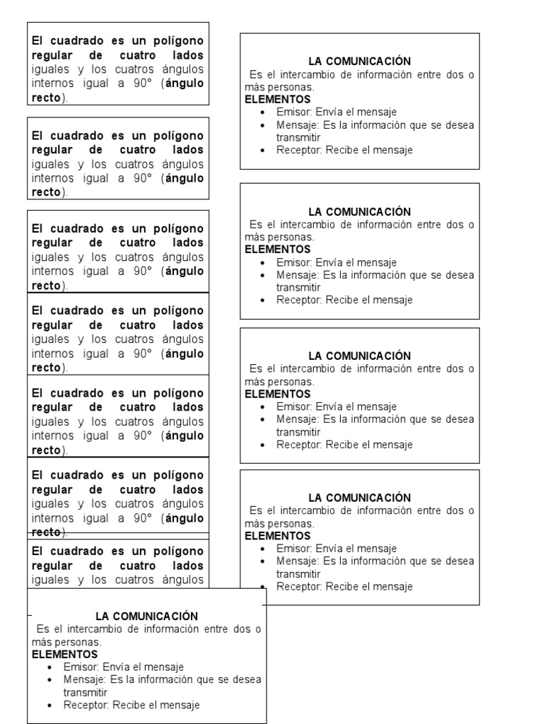 El Cuadrado Es Un Polígono Regular de Cuatro Lados Iguales y Los ...