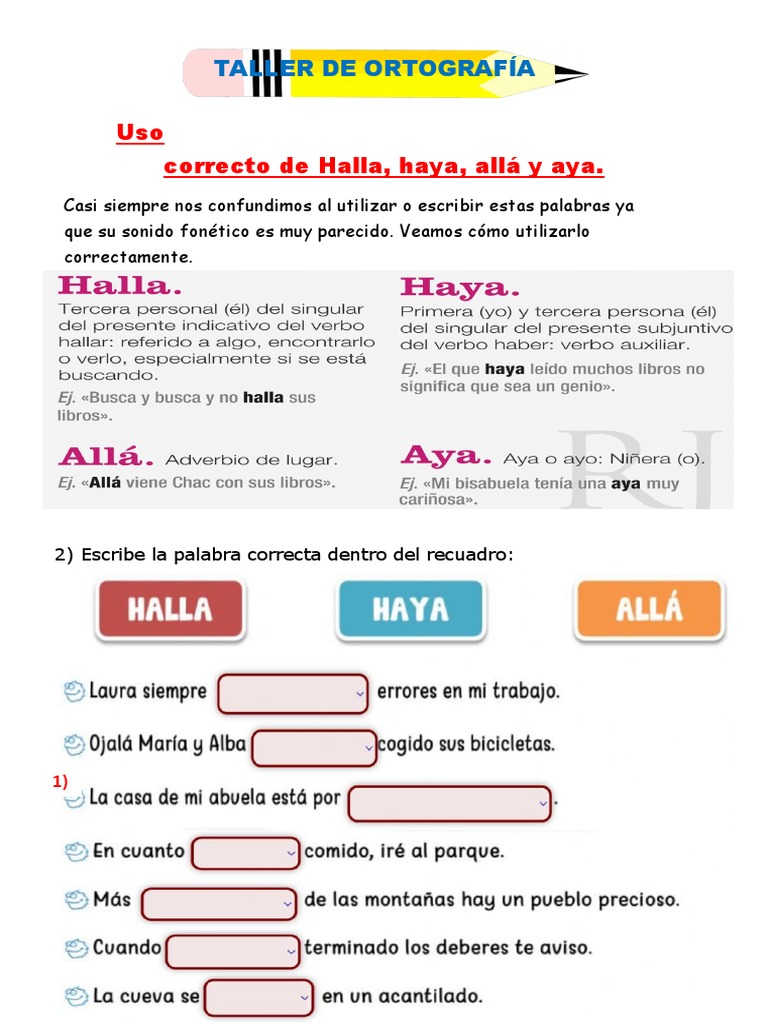 Uso Correcto de Halla | PDF