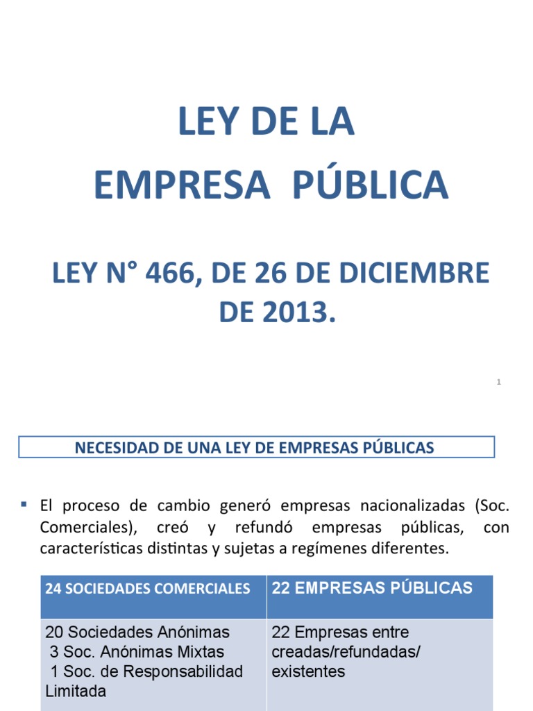 Ley de Empresas Publica | PDF | Planificación | Presupuesto