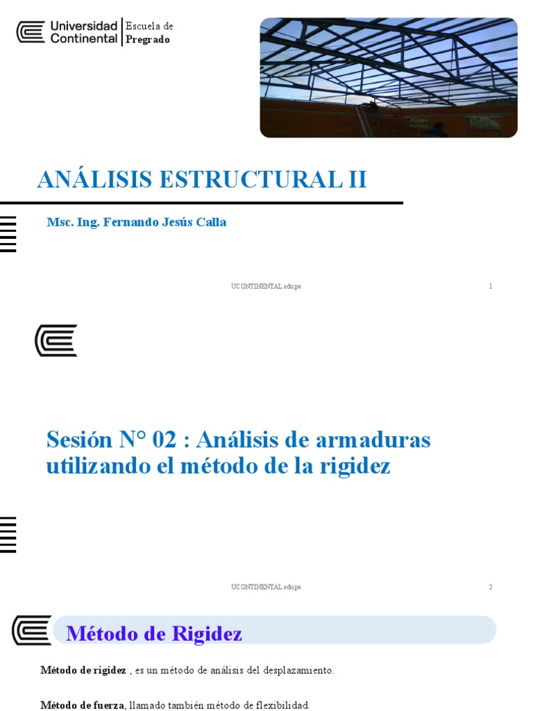 Análisis estructural de armaduras utilizando el método de rigidez | PDF | Elasticidad (Física ...