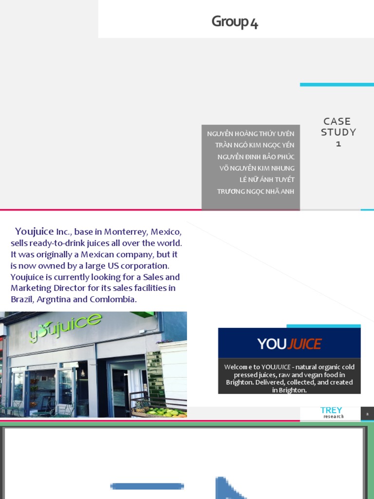 Group 4 Case Study on Choosing a Sales Director for Youjuice Inc | PDF | Market (Economics ...