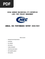 Monthly HSE Performance Report | PDF | Microsoft Word | Safety