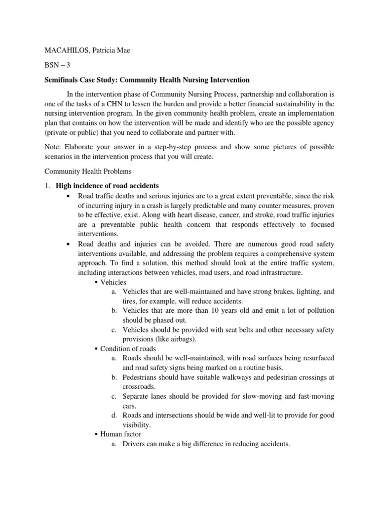 Case Study Community Health Nursing Intervention | PDF | Tuberculosis ...