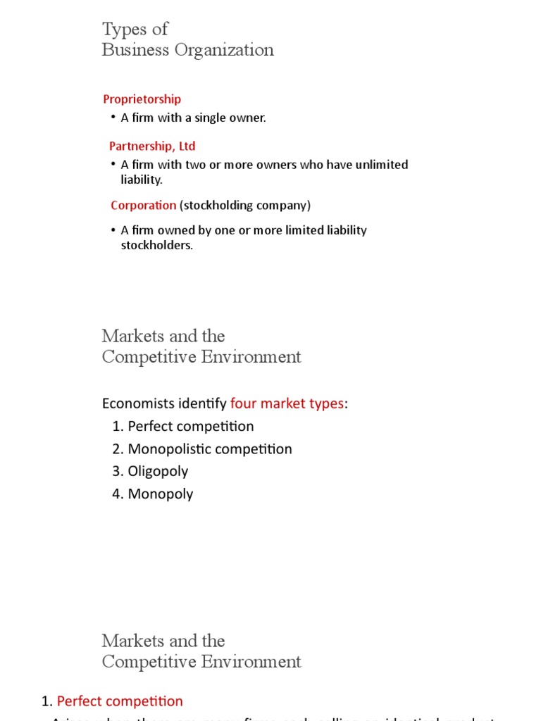 Types of Business Organization: Proprietorship | PDF | Monopoly ...