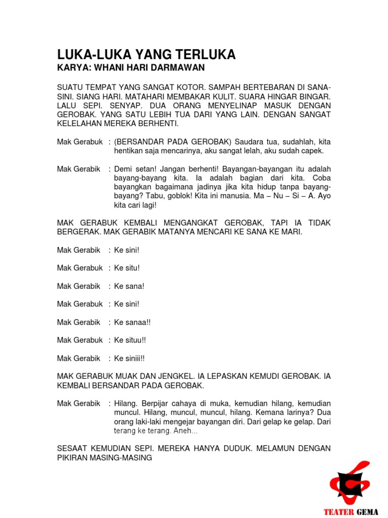 Adoc - Pub Luka Luka Yang Terluka Karya Whani Hari Darmawan | PDF