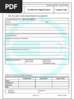 CAPA Template for Root Cause Analysis | PDF