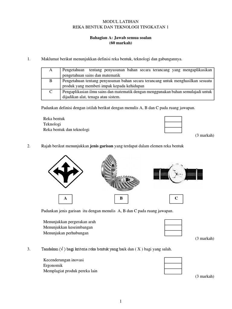 Modul RBT Tingkatan 1 | PDF
