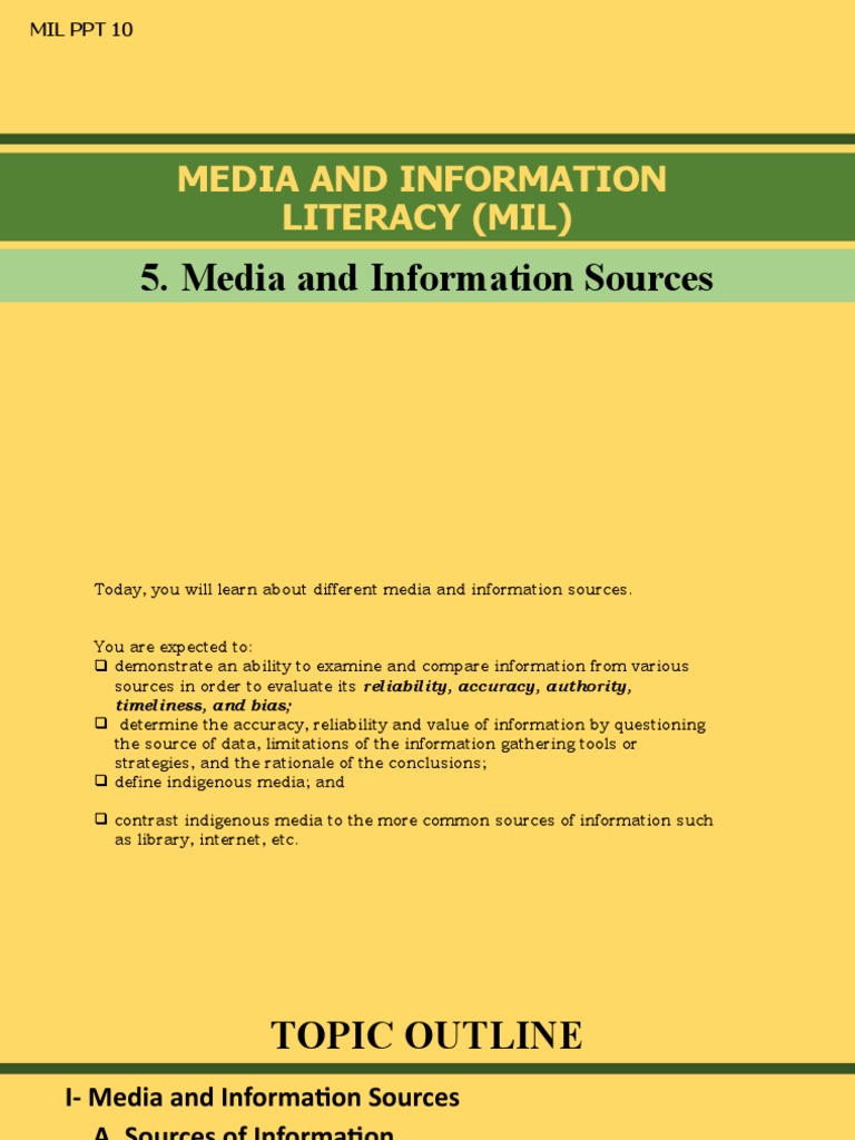 Indigenous vs. Common Media Sources | PDF | Libraries | Mass Media