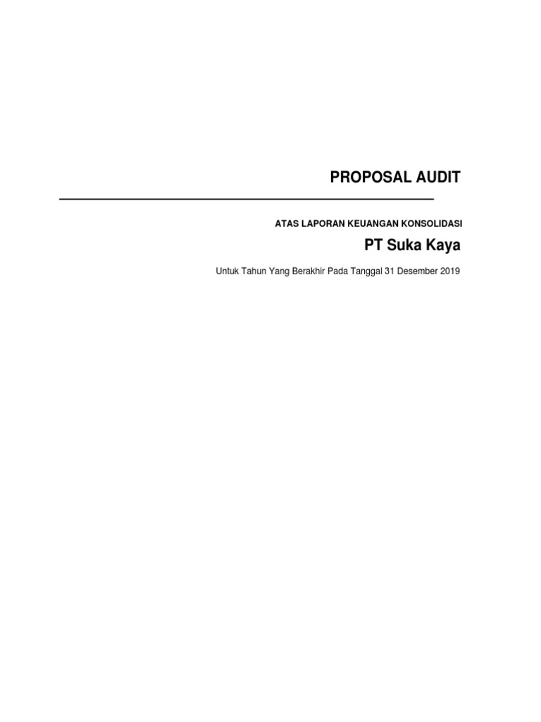 Proposal Audit | PDF