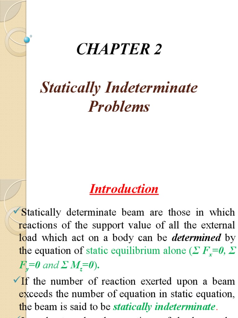 Statically Indeterminate Problems | PDF | Stiffness | Beam (Structure)