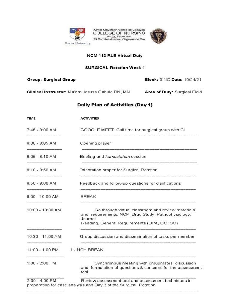 Dpa LFD Langeras g1 Week 1 Day 1a&2 | PDF | Evaluation | Applied Psychology