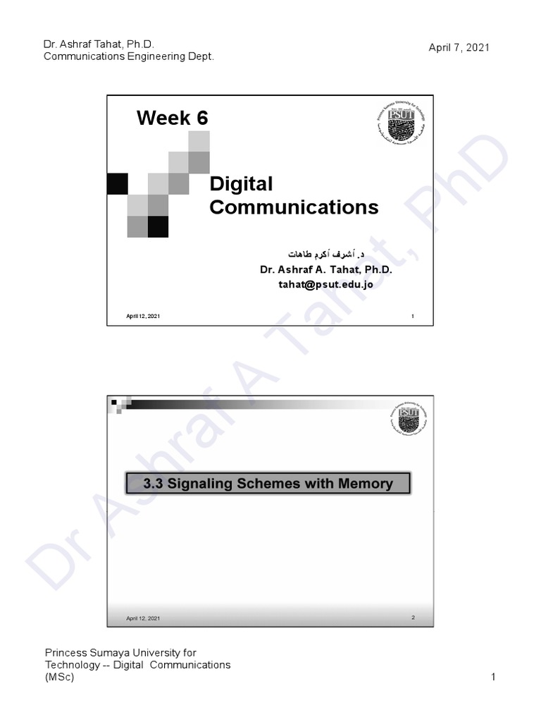 Signaling Schemes with Memory: An Analysis of Non-Return-to-Zero (NRZ ...