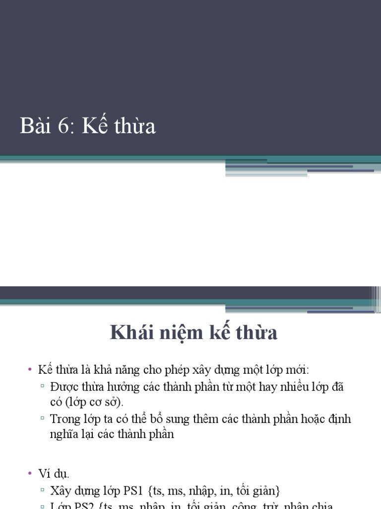 Bai6 KeThua | PDF