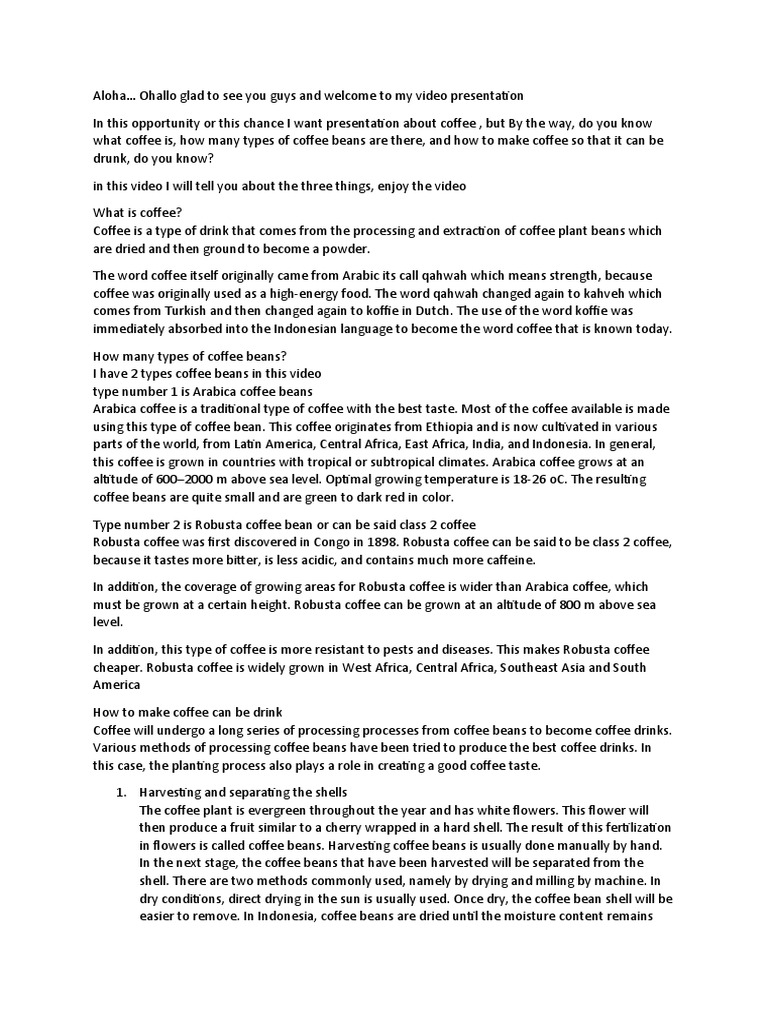 Coffee | PDF | Coffee | Crops