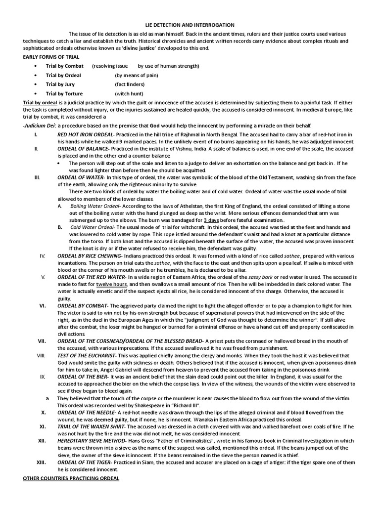 Forensic 5 | PDF | Polygraph | Lie