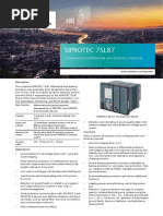 SIPROTEC 7SX85 Profile | PDF | Electrical Grid | Electric Motor