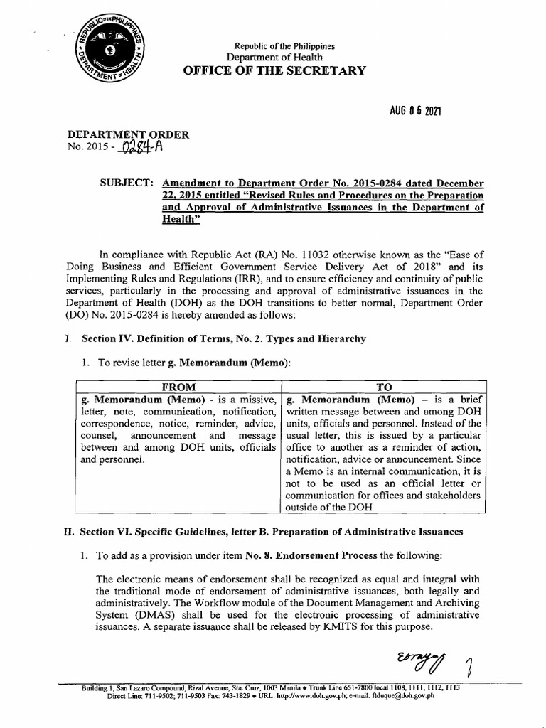 Amendments to the Revised Rules and Procedures on the Preparation and ...