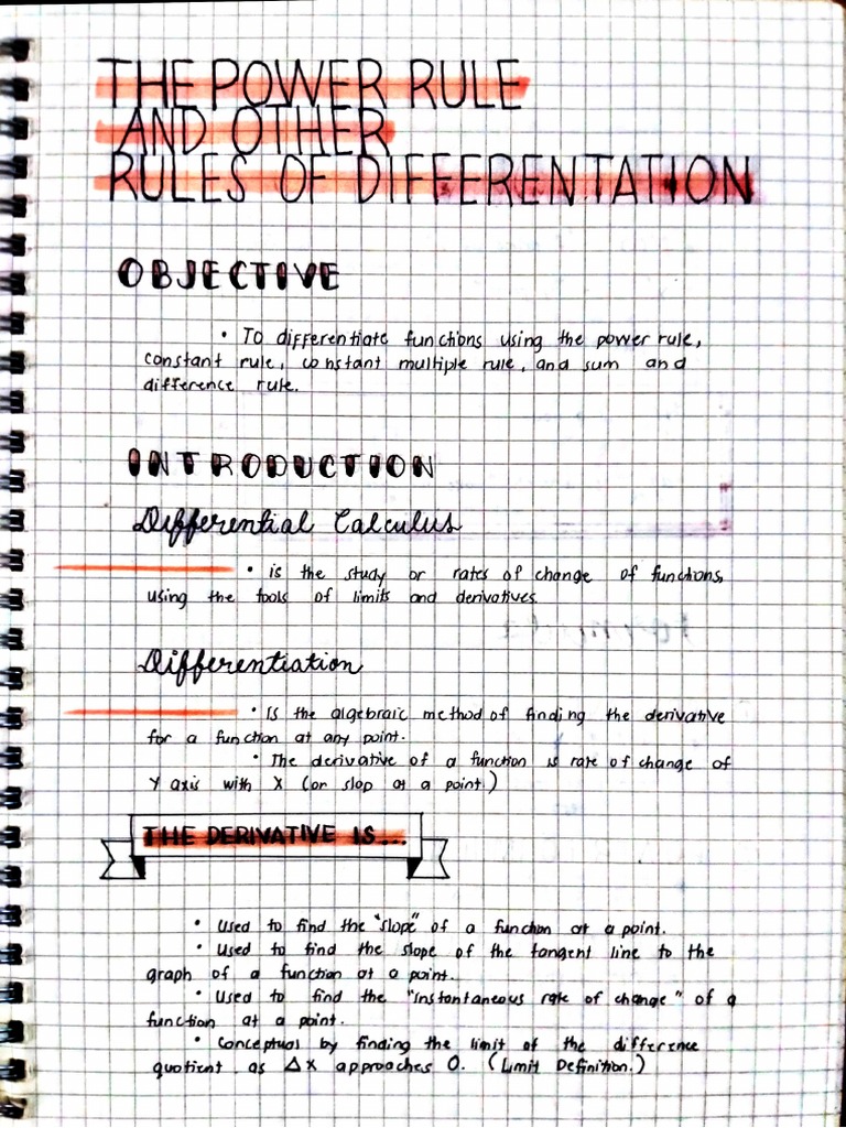 Engineering Calculus 1 - Notes | PDF
