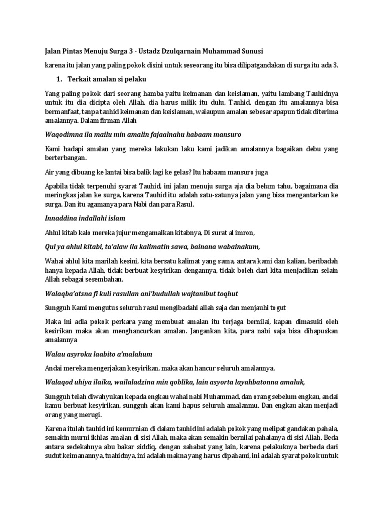 Jalan Pintas Menuju Surga 3 Dzulqarnain | PDF | Agama & Spiritualitas | Kajian Bahasa Asing