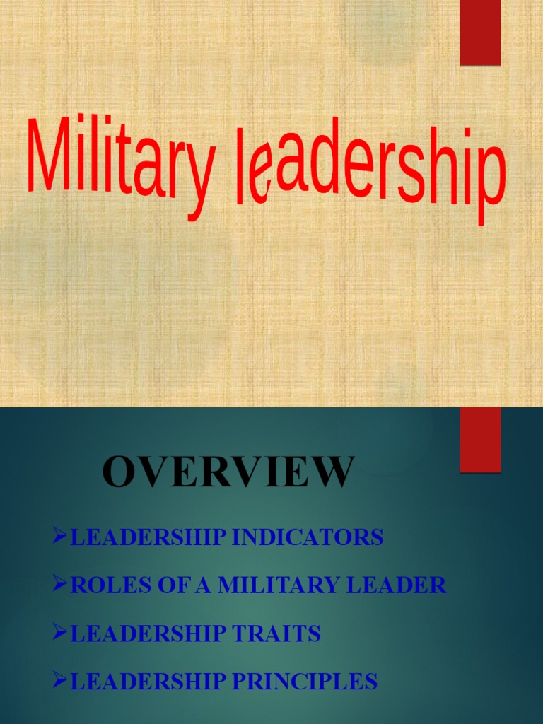Military Leadership Principles Explained | PDF | Leadership | Human Nature