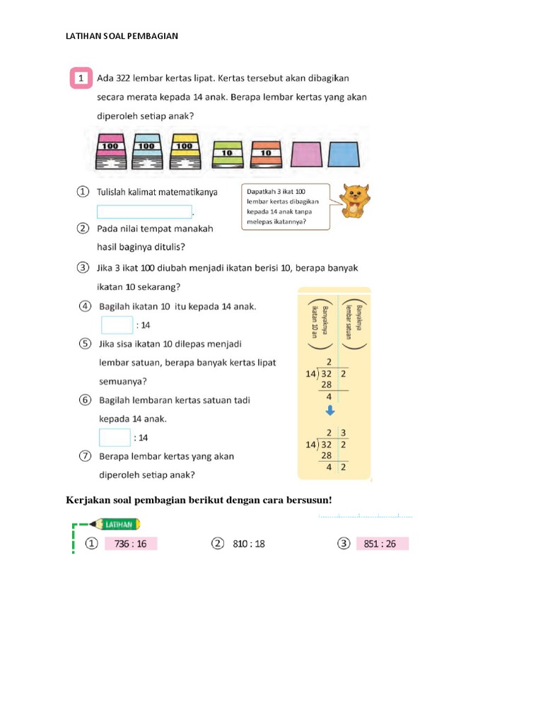 Latihan Soal Pembagian | PDF