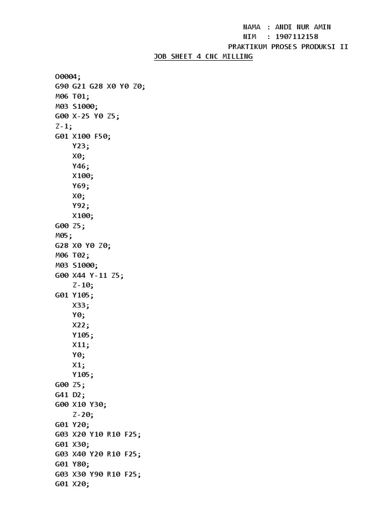 Andi Nur Amin - 1907112158 - Jobsheet4 | PDF