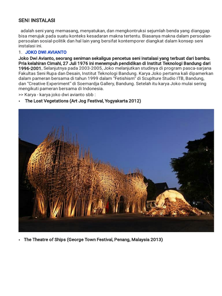 Seni Instalasi | PDF