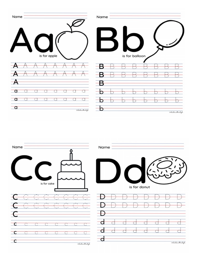Abc Worksheet | PDF